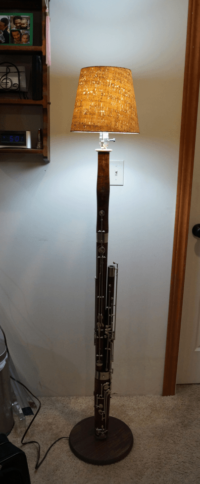 I made a bassoon floor lamp | Trent Jacobs, bassoonist